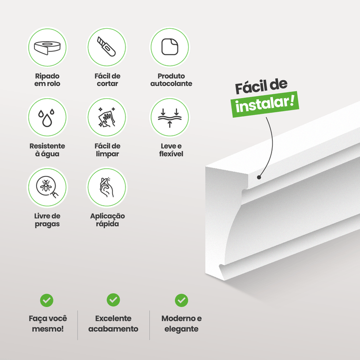 Roda Teto Decorativo – Instalação Fácil e Acabamento Fino