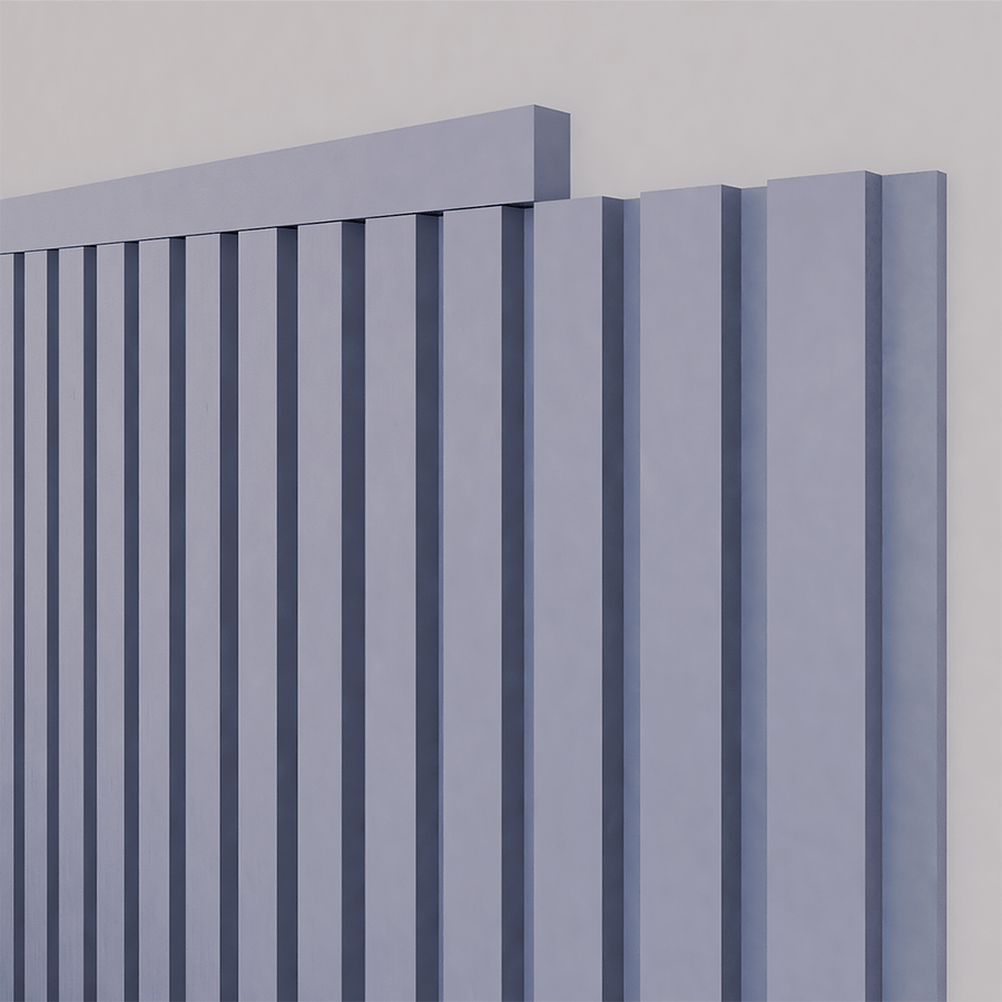 Painel Ripado Laminado Autocolante Meia Parede | Meu Rodapé